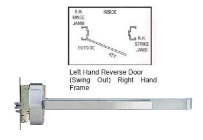 Cal-Royal MR9800 Mortise Exit Device – US32D Satin Stainless Steel Fin ...